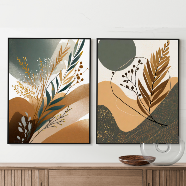 Buy Boho Abstract Art, Boho Framed Art, Wall Decor | Arts Fiesta